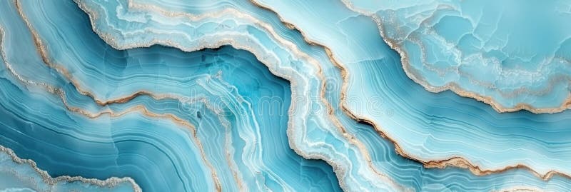 Detailed View of a Blue and White Marble Object Stock Illustration ...