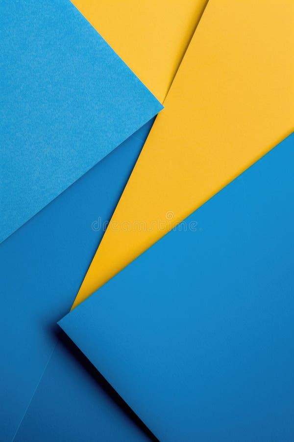 A Detailed View of a Blue and Yellow Striped Piece of Paper, Often Used ...