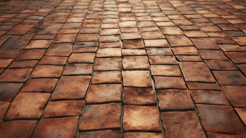 Close Up View of Brick Floor Stock Illustration - Illustration of ...