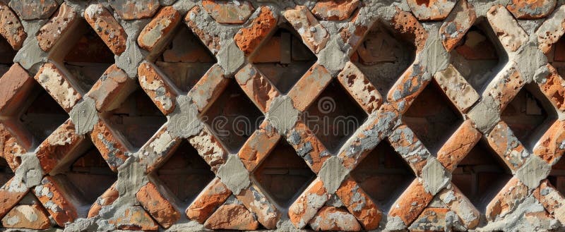 Detailed View of a Brick Pattern, Showcasing the Alignment and Joint ...