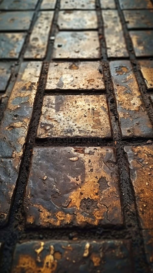 Close Up of Brick Walkway stock illustration. Illustration of close ...