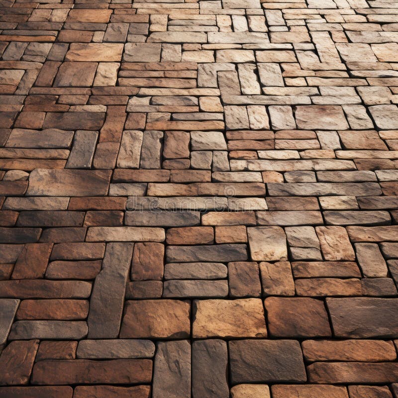 Close Up of Brick Walkway stock illustration. Illustration of outdoor ...