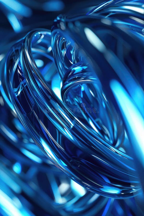 Detailed View Bright Blue Object Reflective Surface Stock Photos - Free ...