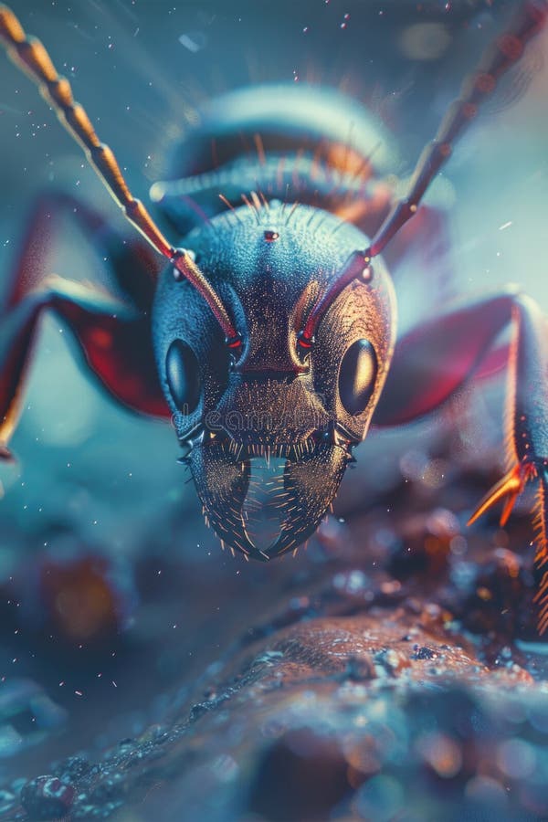 Detailed View of a Bug on a Rock, Perfect for Nature Themes Stock Image ...