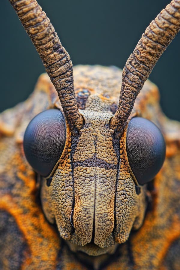 A Detailed View of a Bug S Facial Features Stock Photo - Image of ...