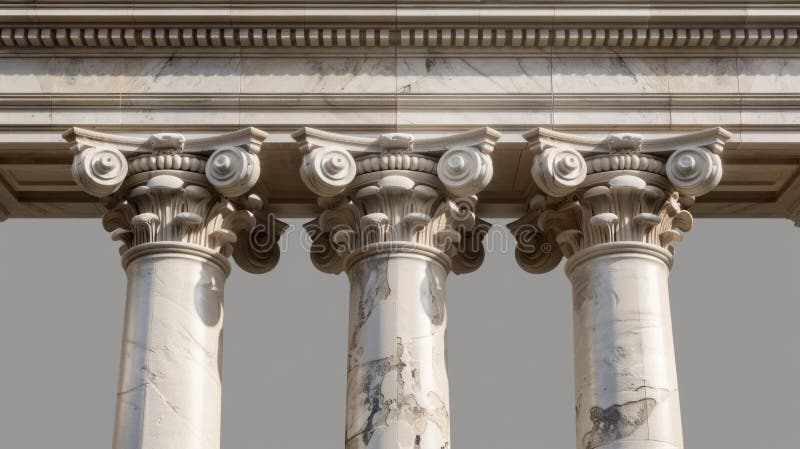 Detailed View of a Building with Columns, Suitable for Architectural ...