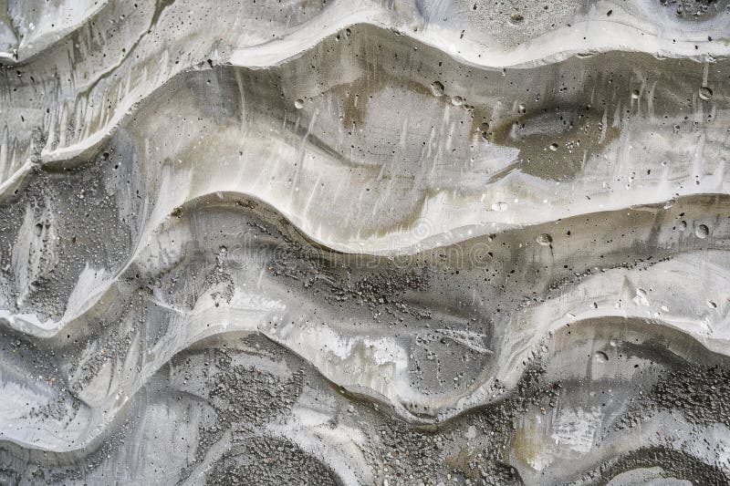 Detailed View of Bumpy Concrete Rock Face with Sky Background, Bumpy ...