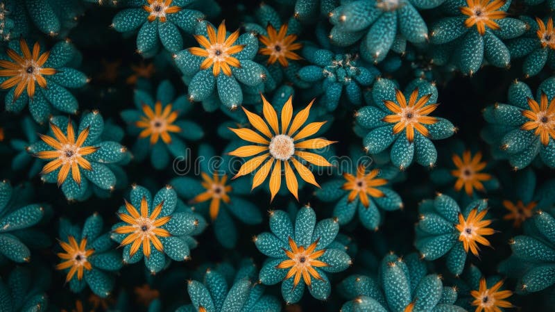 Detailed View of a Cactus Cluster with Natural Texture, Featuring Empty ...