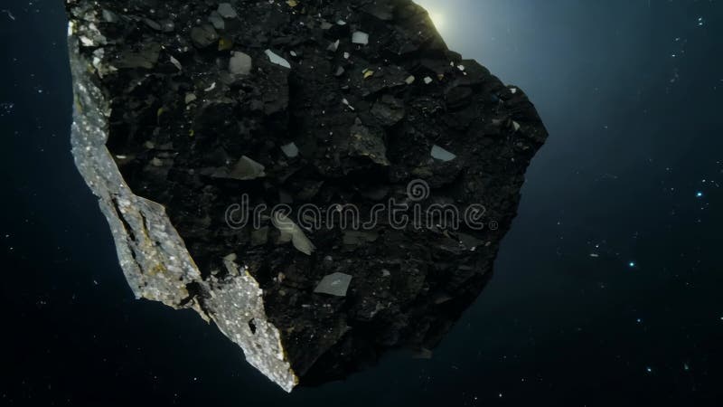 Closeup View of a Meteor Soaring through the Night Sky, Revealing Its ...