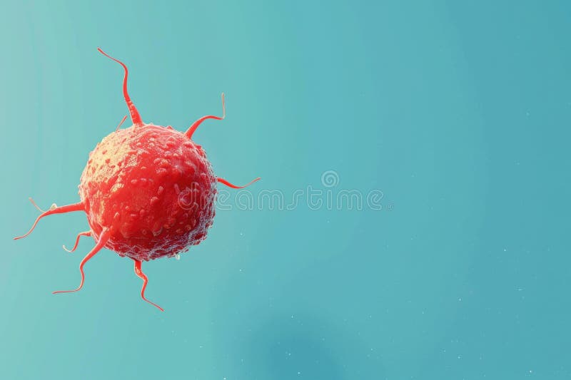 A Detailed View of a Cell Floating in the Sky. Suitable for Scientific ...