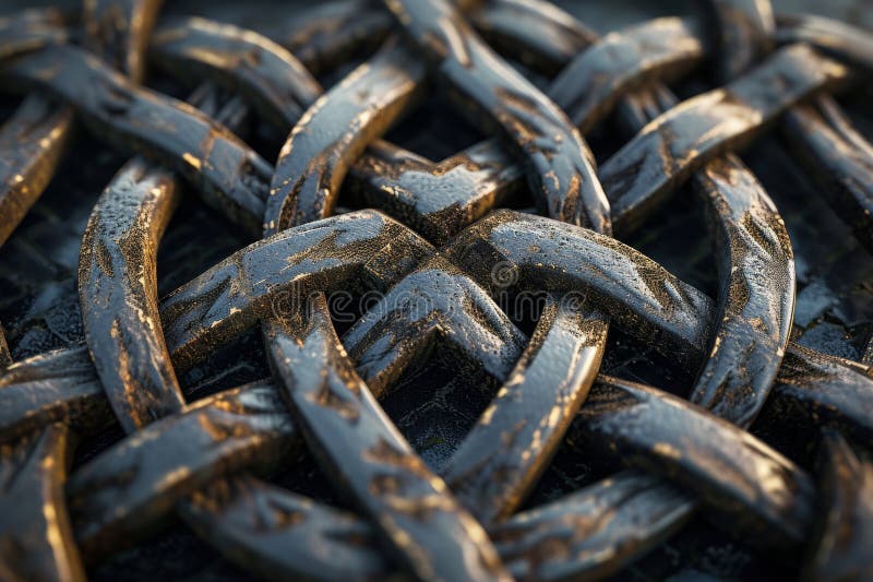 A Detailed View of a Chain Made of Metal Links, Showcasing Its Texture ...