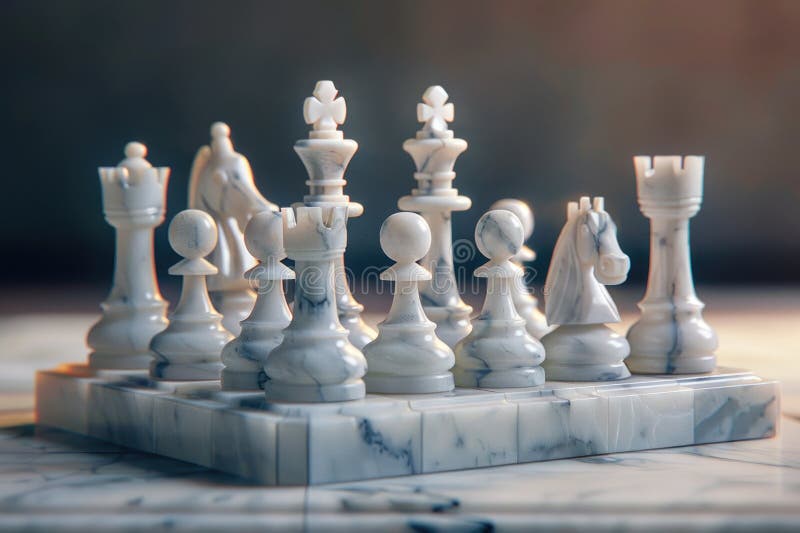 A Detailed View of a Chess Set on a Table, Great for Use in Articles ...