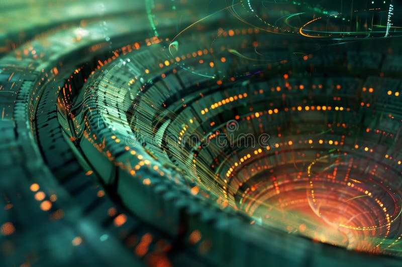 Detailed View of a Circular Object Emitting Bright Lights, Create a ...