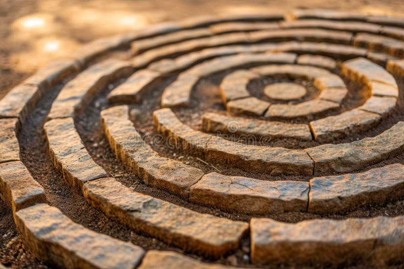 A Detailed View of a Circular Stone Structure, Showcasing Its Intricate ...