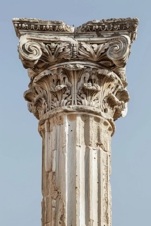 Detailed View Clock Column Suitable Time Management Concepts Stock ...