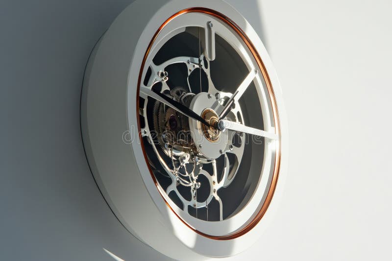 A Detailed View of a Clock Face on a Wall, Suitable for Illustrations ...