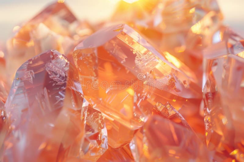 Detailed View of a Cluster of Crystals. Ideal for Geology and Science ...