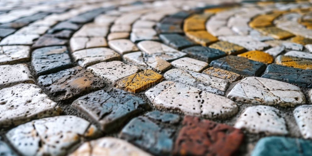 A Detailed View of a Cobble Stone Floor, Perfect for Adding a Rustic ...