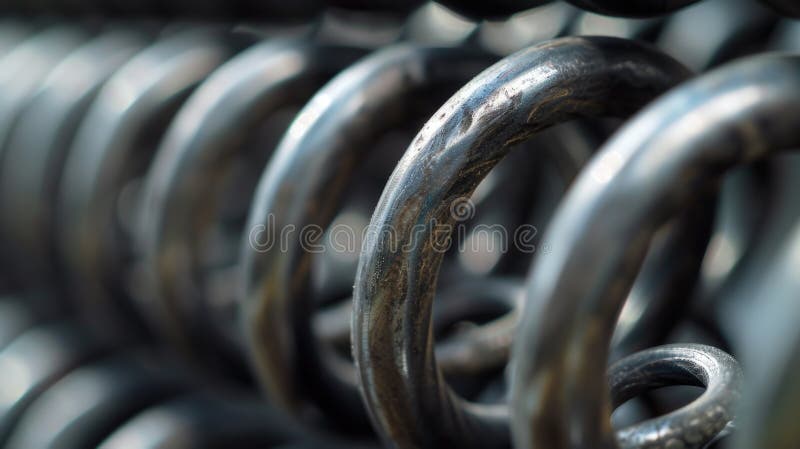 A Detailed View of a Collection of Metal Springs. Versatile and ...