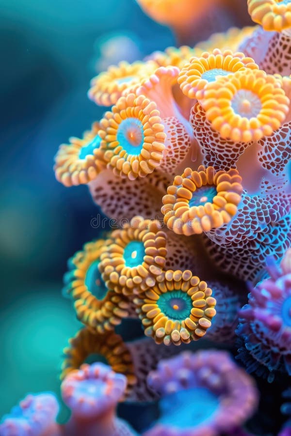 Detailed View of Colorful Corals, Suitable for Marine Biology Projects ...