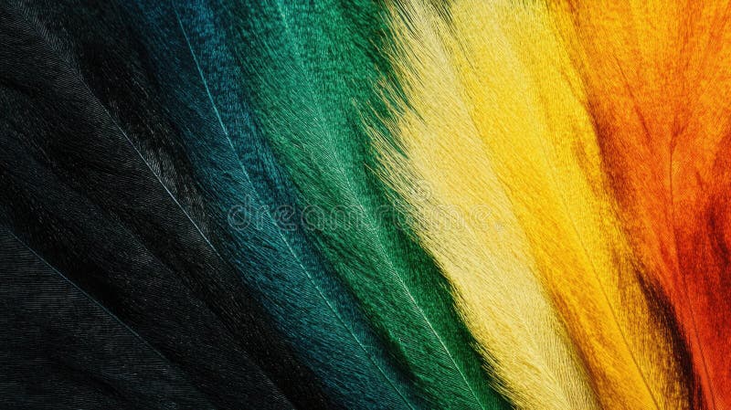 Multi Colored Feather Close Up Stock Photo - Image of nature, plumage ...