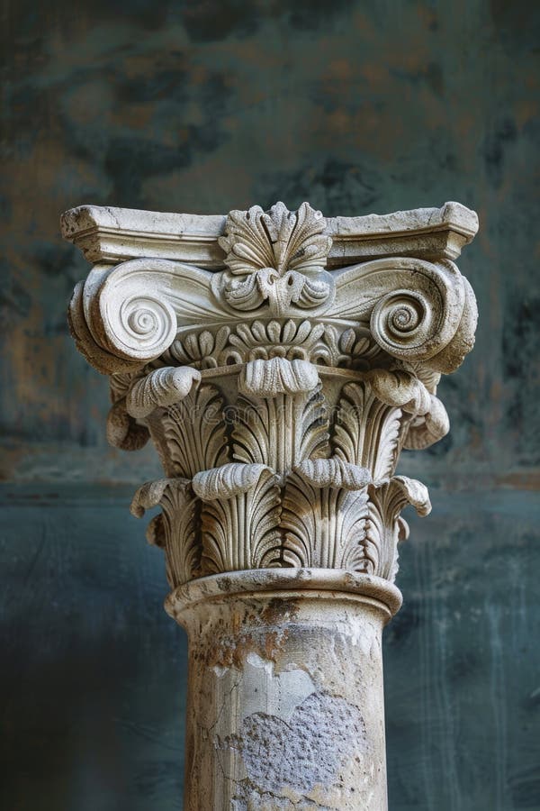 Detailed View of a Column with Intricate Design, Ideal for Architectural Projects Stock Image ...