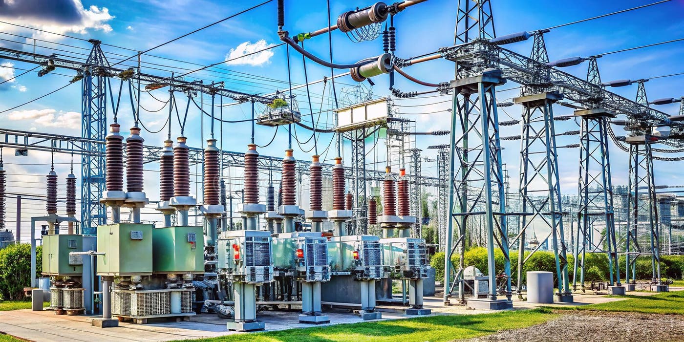 Power Distribution Substation Stock Illustrations – 2,580 Power ...