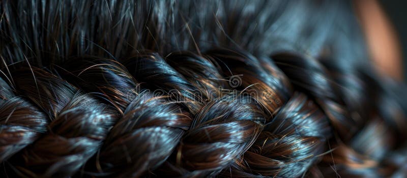 Close Up of an Intricate Hair Braid Stock Image - Image of texture ...