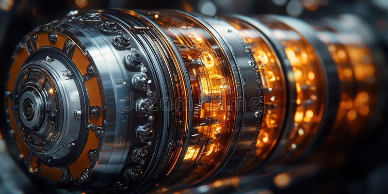 Detailed View of a Complex Engine Component Showcasing Intricate Design ...