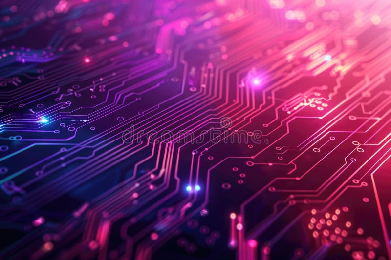Detailed View of a Computer Circuit Board. Ideal for Technology ...