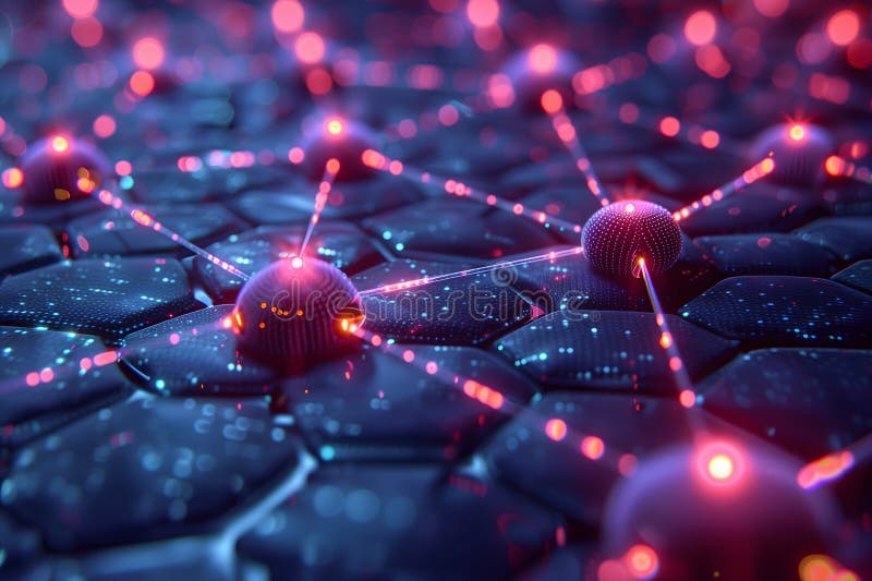 Close Up of Computer Keyboard Covered with Many Balls Generative AI ...