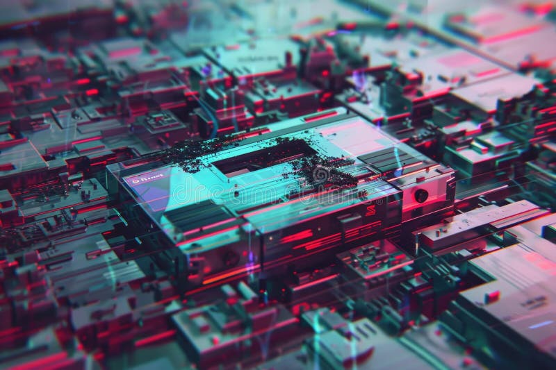 A Detailed View of a Computer Motherboard, Perfect for Tech-related ...
