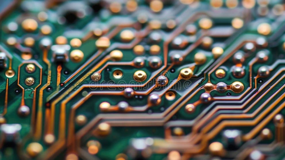 Detailed View of a Computer Motherboard. Suitable for Technology ...