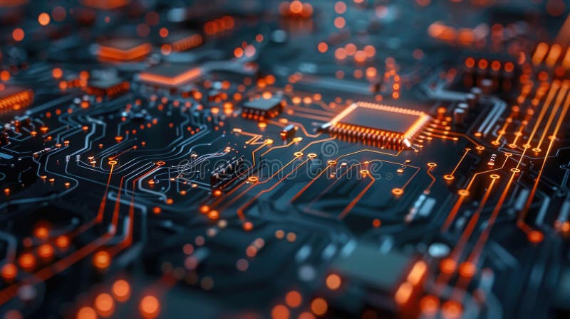 Computer Circuit Board Close-Up Stock Image - Image of gadgets ...