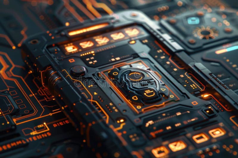 A Detailed View of a Computer S Main Circuit Board, Ideal for Tech ...