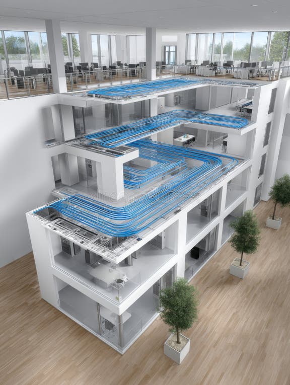 Modern Office Building Layout Featuring Innovative Design and ...