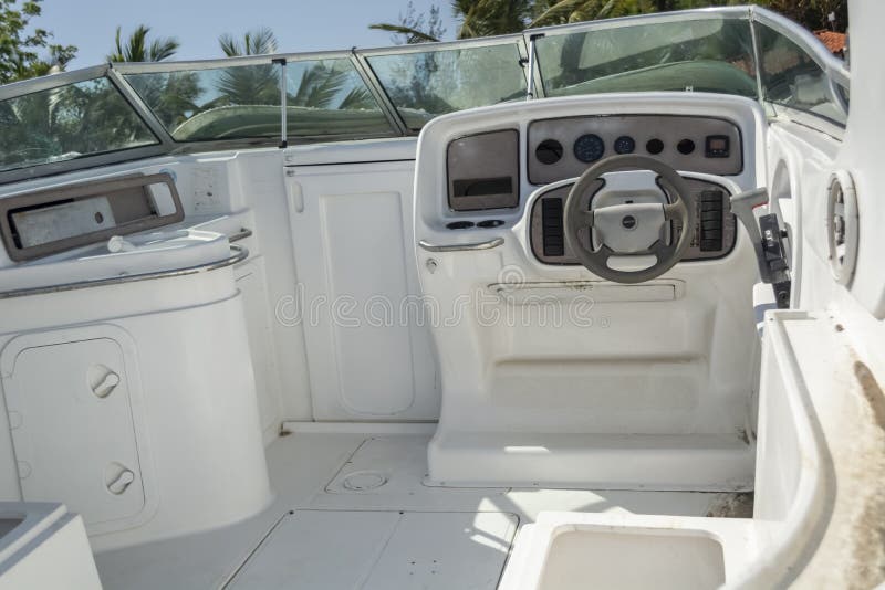 Detailed View of Control Panel on Broken Private Boat Stock Image ...