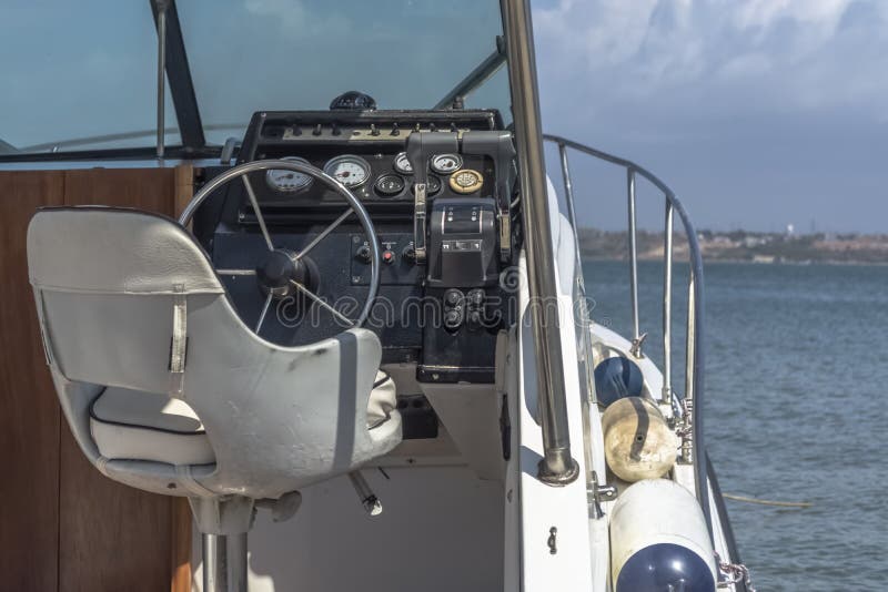 Motor boat control panel stock photo. Image of miscellaneous - 6099168