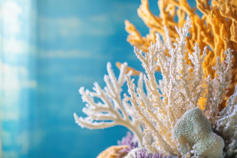 A Detailed View of Coral Branches, Highlighting Their Texture and ...