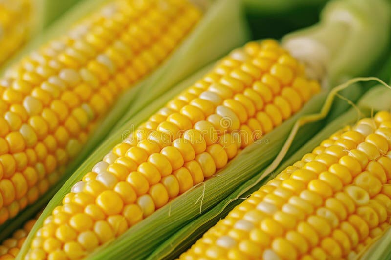 A Detailed View of a Corn on the Cob. Perfect for Food-related Projects ...