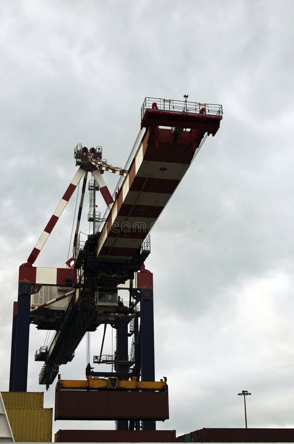 Detailed View of Crane Bridge for Unloading or Loading Containers To ...