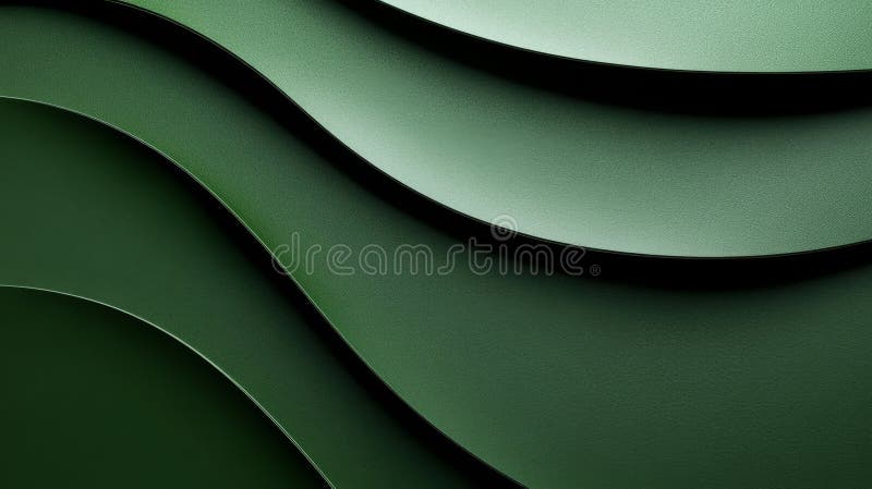 A Detailed View of a Curved Green Surface with Texture, Layers, and ...