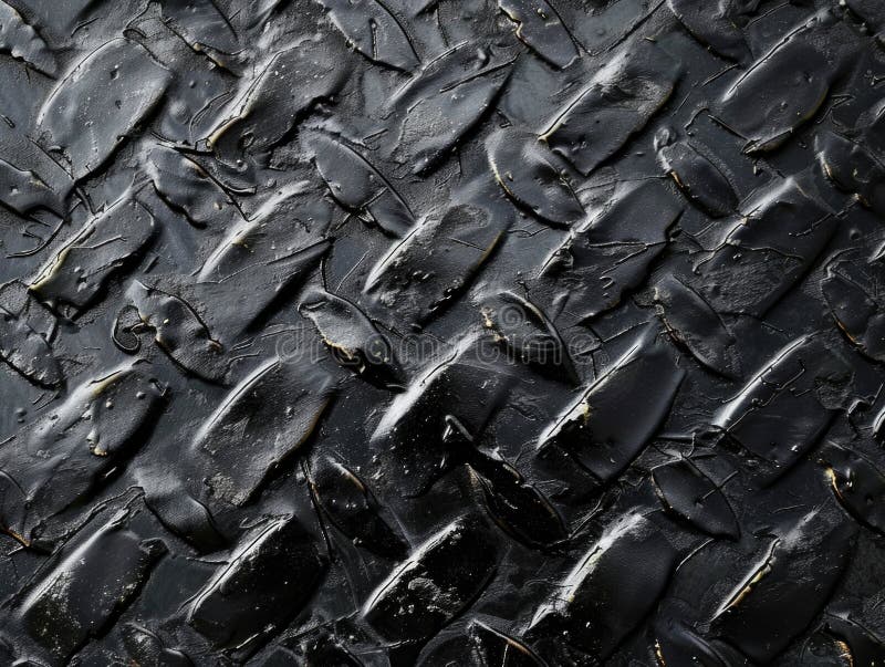 Close-up of Black Textured Surface Stock Image - Image of abstract ...