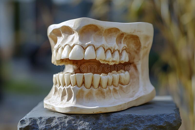 Detailed View of Dental Plaque on Patient S Tooth Stone Stock Photo ...