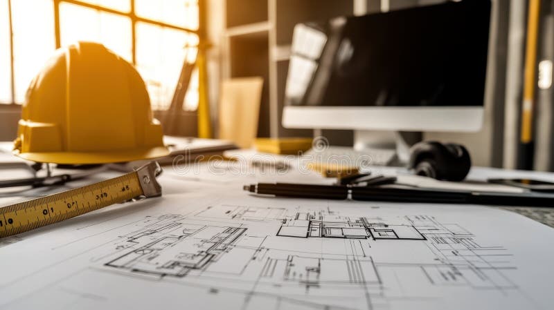 A Detailed View of a Desk Showcasing a Sleek Computer beside a Precise ...