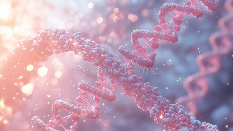 Detailed View of DNA Molecule Showcasing Genetic Structure Stock Photo ...