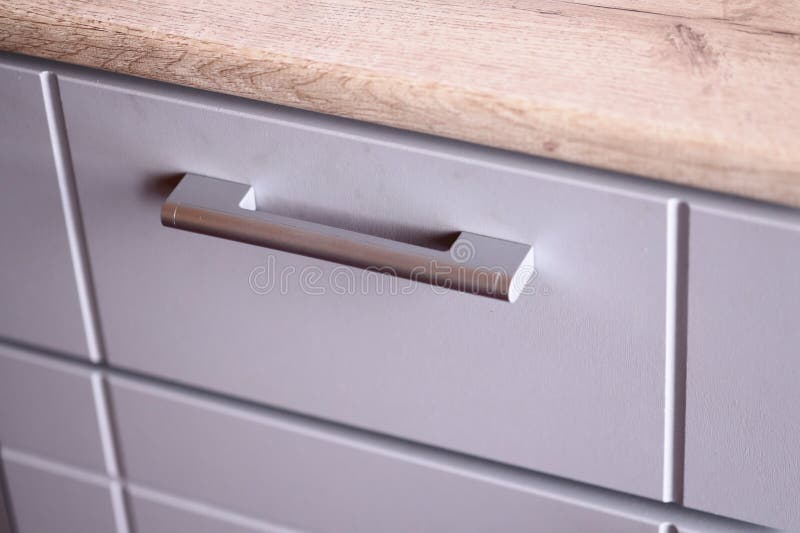 A Detailed View of a Drawer Handle, Useful for Interior Design or ...