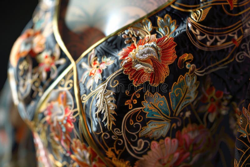 Detailed View Dress Intricate Floral Patterns Stock Photos - Free ...