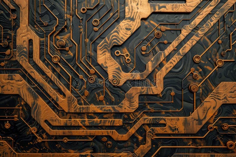 Detailed View of an Electronic Circuit Board. Ideal for Technology and ...