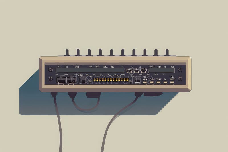 A Detailed View of an Electronic Device Placed on a Flat Table Surface ...